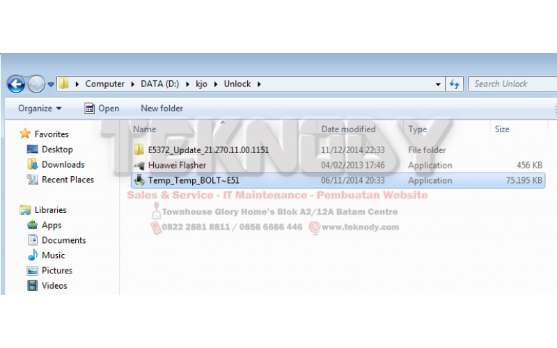 Mengatasi Modem Bolt Device Locked Karena Update Software
