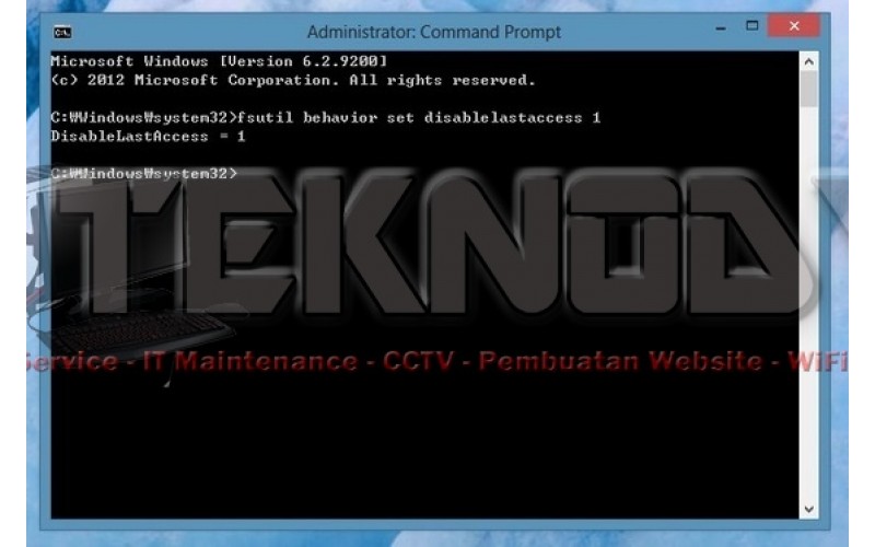 Mengaktifkan Dan Menonaktifkan Last Access Time Pada Folder Windows