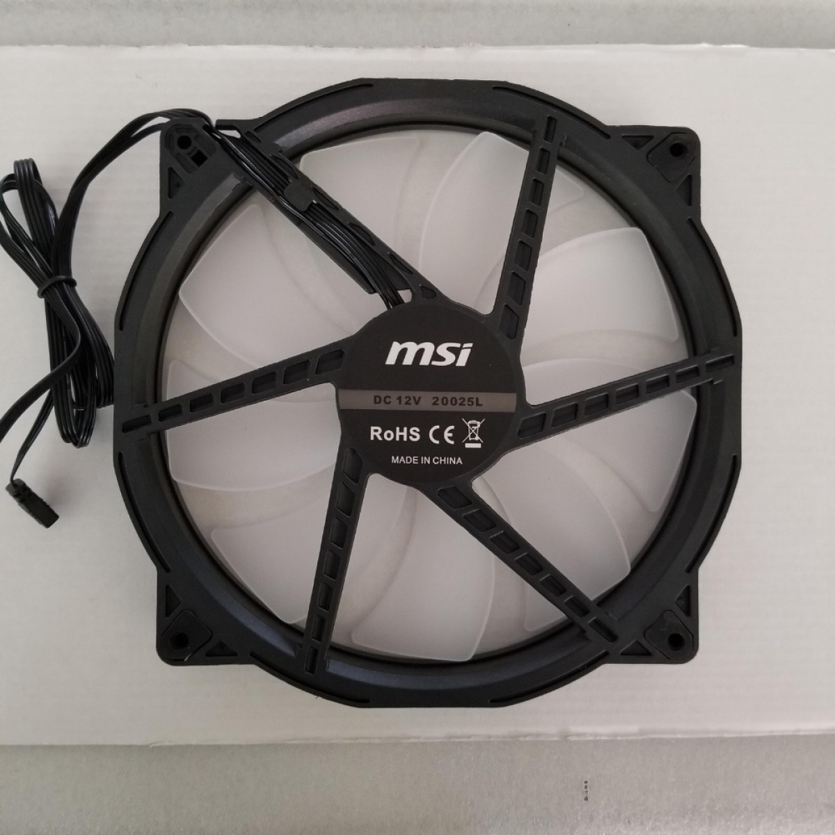 MSI Addressable RGB ARGB Fan RGB Two Ball Bearing 20cm Fan - Teknody